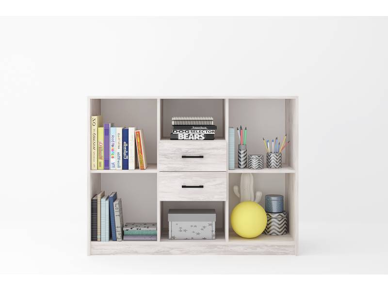 Скрин Сидни М11 - дъб сонома/анрацит/бяло гланц - Топ Цени | Мебели Онлайн Orhideamebel.com